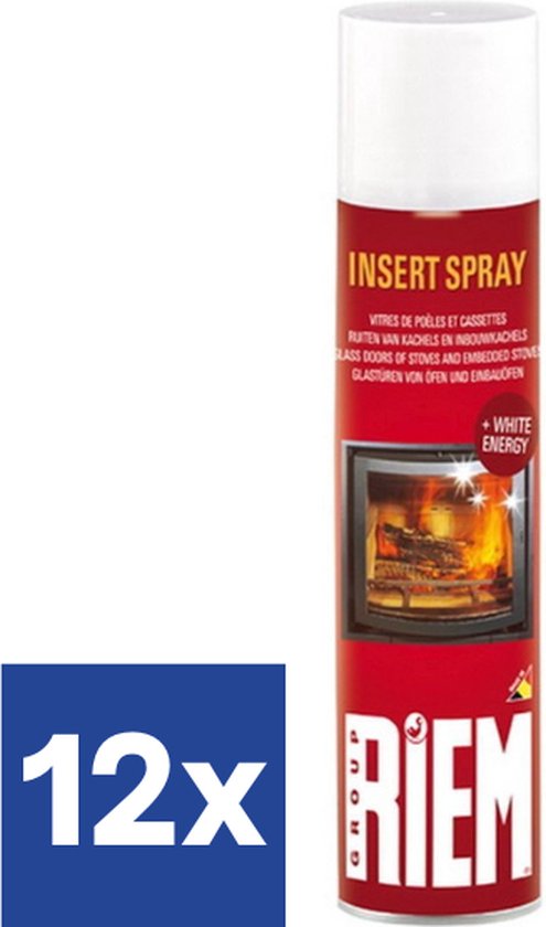 Riem - Insert Spray - Ruitenreiniger voor Kachels - 12 x 400ml ...
