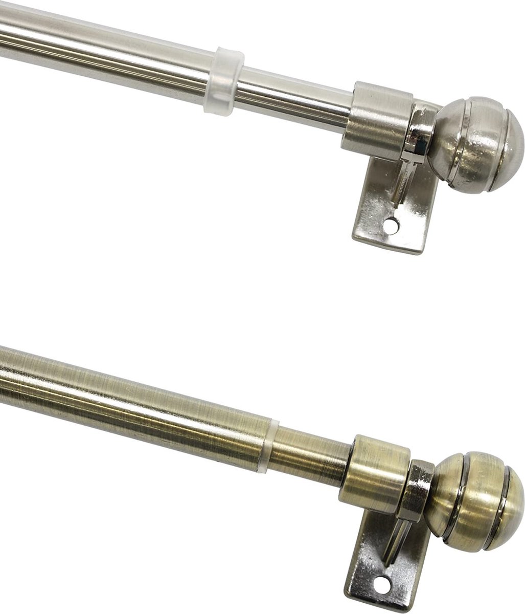 Ensemble de tringles à rideaux - tringle à rideau Matériau robuste - Extensible -... | bol.com