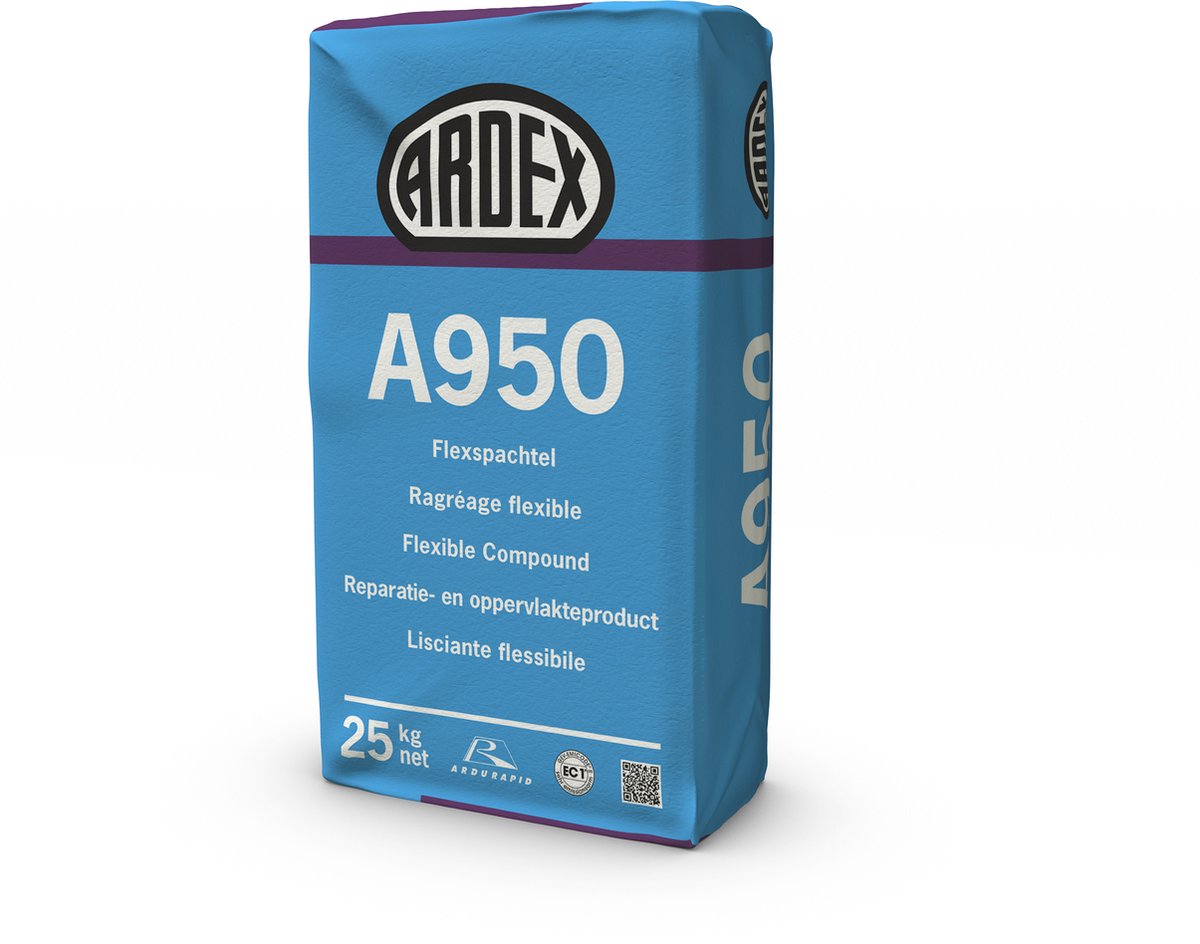 Ardex A 950 flexegalisatie - Sneldrogende uitvlakmortel - Grijs poeder 25 kg | bol