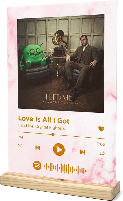 Songr Spotify Muziek Bordje - Love Is All I Got - Feed Me, Crystal ...
