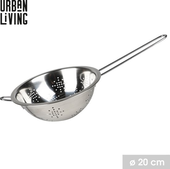 Urban Living RVS keuken vergiet/zeef 20 cm - Keukenvergiet - Pasta ...