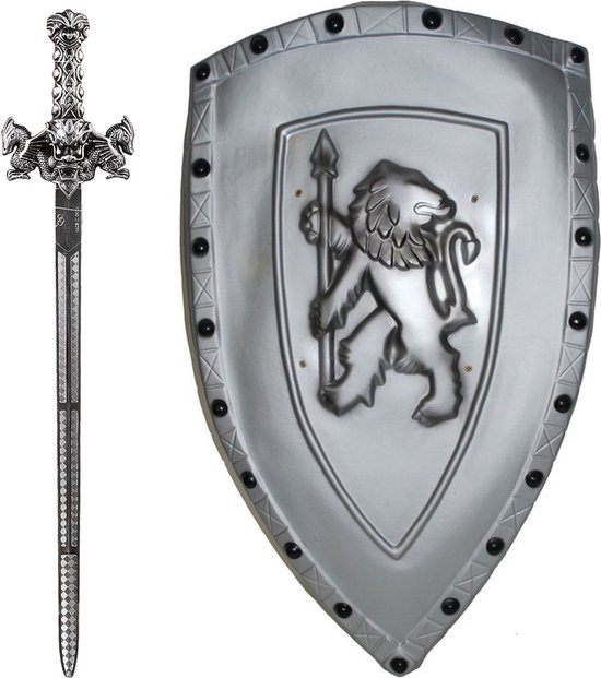 Atosa - Ridders verkleed wapens set - schild met zwaard van 70 cm | bol