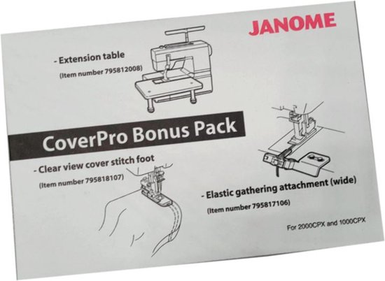 Janome cover Bonus Pack | bol.com