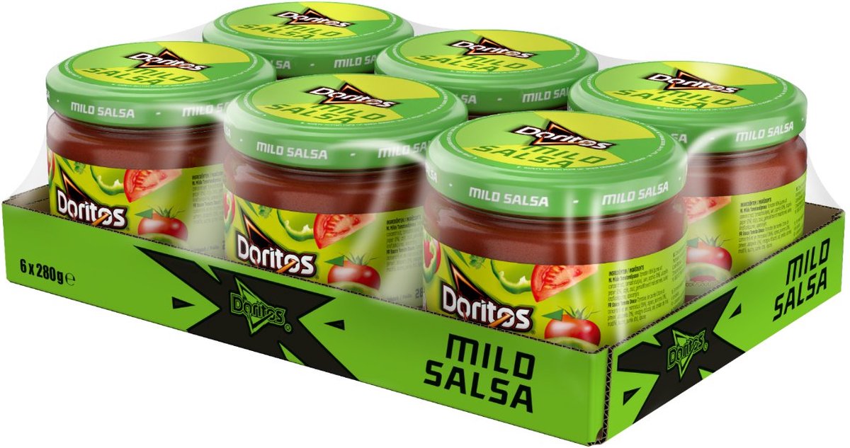 Doritos Dippas Dip Milde Salsa Dip Tray - 6 x 280 Gram | bol.com
