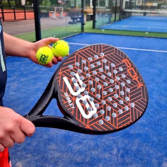 Brimley Padel Racket PDX38 - Carbon - Inclusief draagtas | bol
