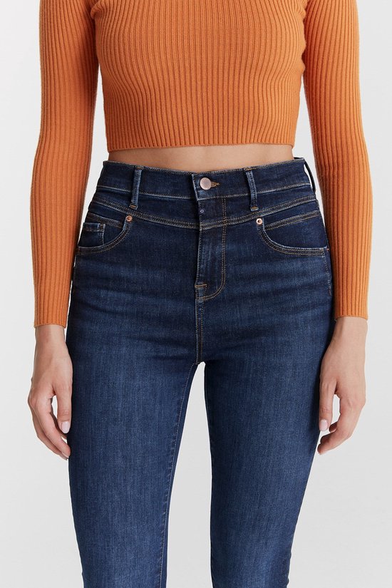 COJ - Lisa - Dames Skinny Jeans - Deep Blue | bol