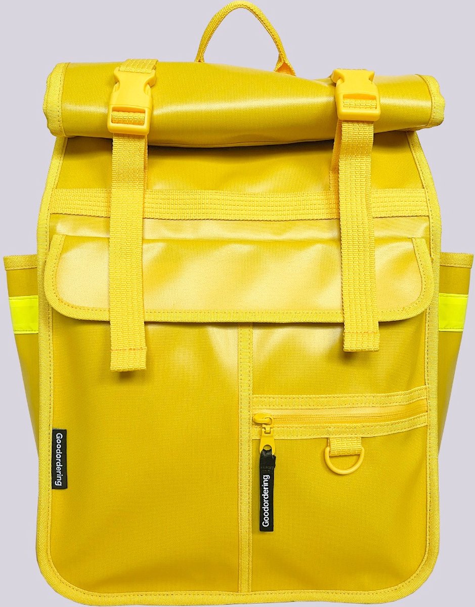 Rolltop Rugzak 2.0 Goodordering Monochrome Geel | bol.com