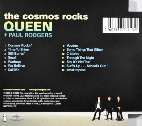 Paul Queen/Rodgers - The Cosmos Rocks (CD), Paul Rodgers | Muziek | bol