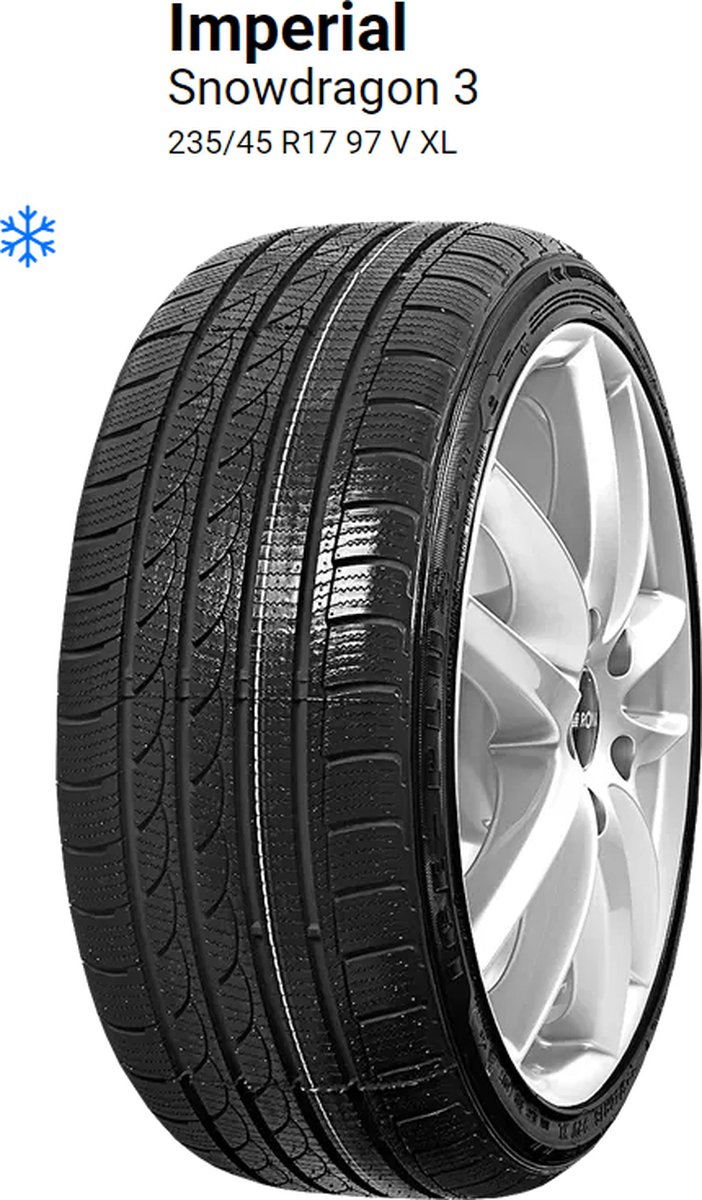 Winterbanden Imperial Snowdragon 3 235/45 R17 97 V XL | bol.com