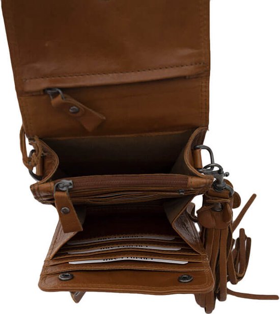 Bag2Bag Schoudertas / Heuptas / Portemonnee Yuka Porto Cognac | bol