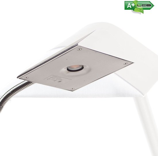 Dimbare staande leeslamp Como staal | bol.com