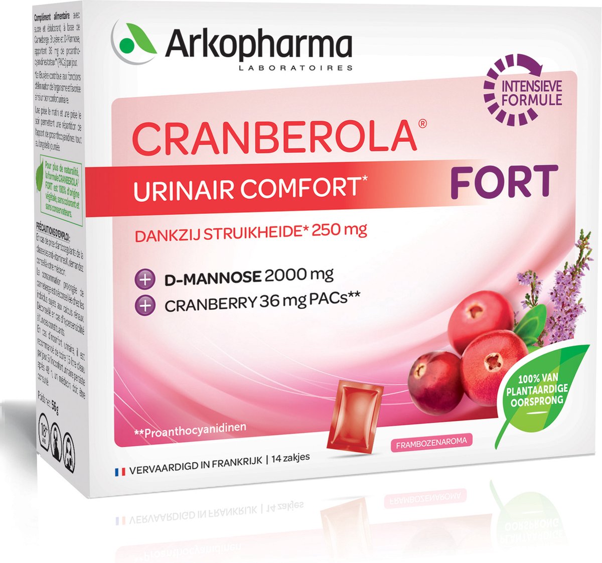 Arkopharma Cranberola Fort Voor het Urinair Comfort – 14 Zakjes 7 Dagen ...