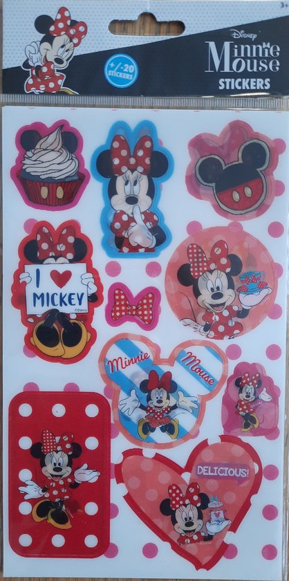Disney Minnie Mouse stickers ca. 20 stuks | bol.com