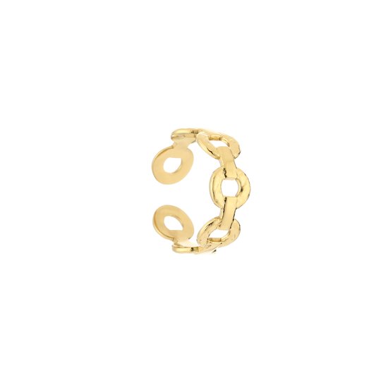 Michelle Bijoux - Verstelbare ring - Stainless Steel - Ronde schakels ...