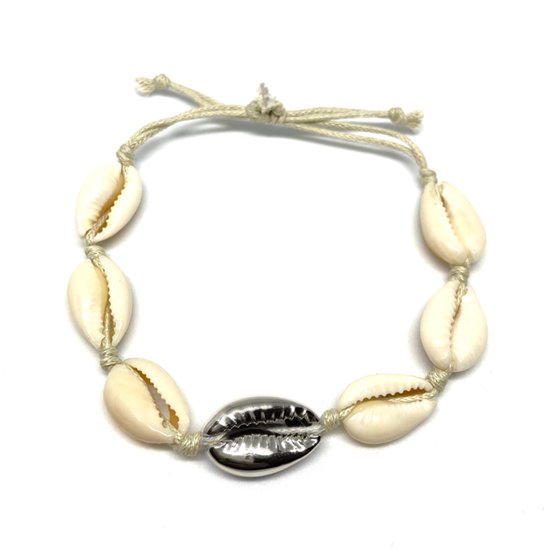 Bracelet with shells - silver | bol