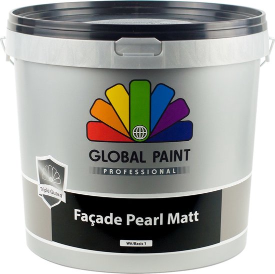 Global Paint Facade Pearl Matt 10 liter Wit | bol