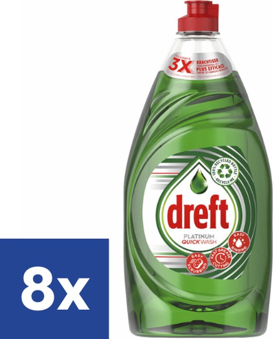 Dreft Platinum Original Afwasmiddel (Voordeelverpakking) - 8 x 780 ml | bol