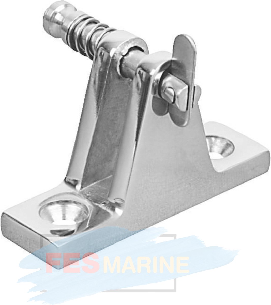 FES Marine RVS buiskapvoet met borgpen recht | bol.com