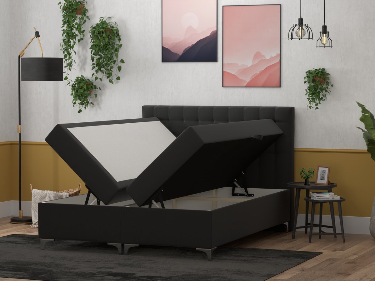 Springcrest® Luxe Boxspringset met Opbergruimte - Bed - 180x200 cm ...