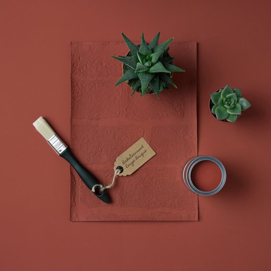 Rust-Oleum Rood Keuken muurverf - Baksteenrood 2,5L | bol