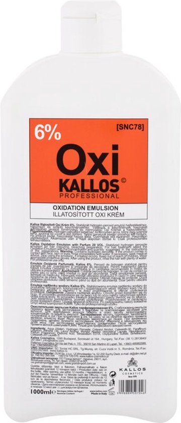 Kallos Oxi Oxidation Emulsion 6% 1000 Ml | bol.com