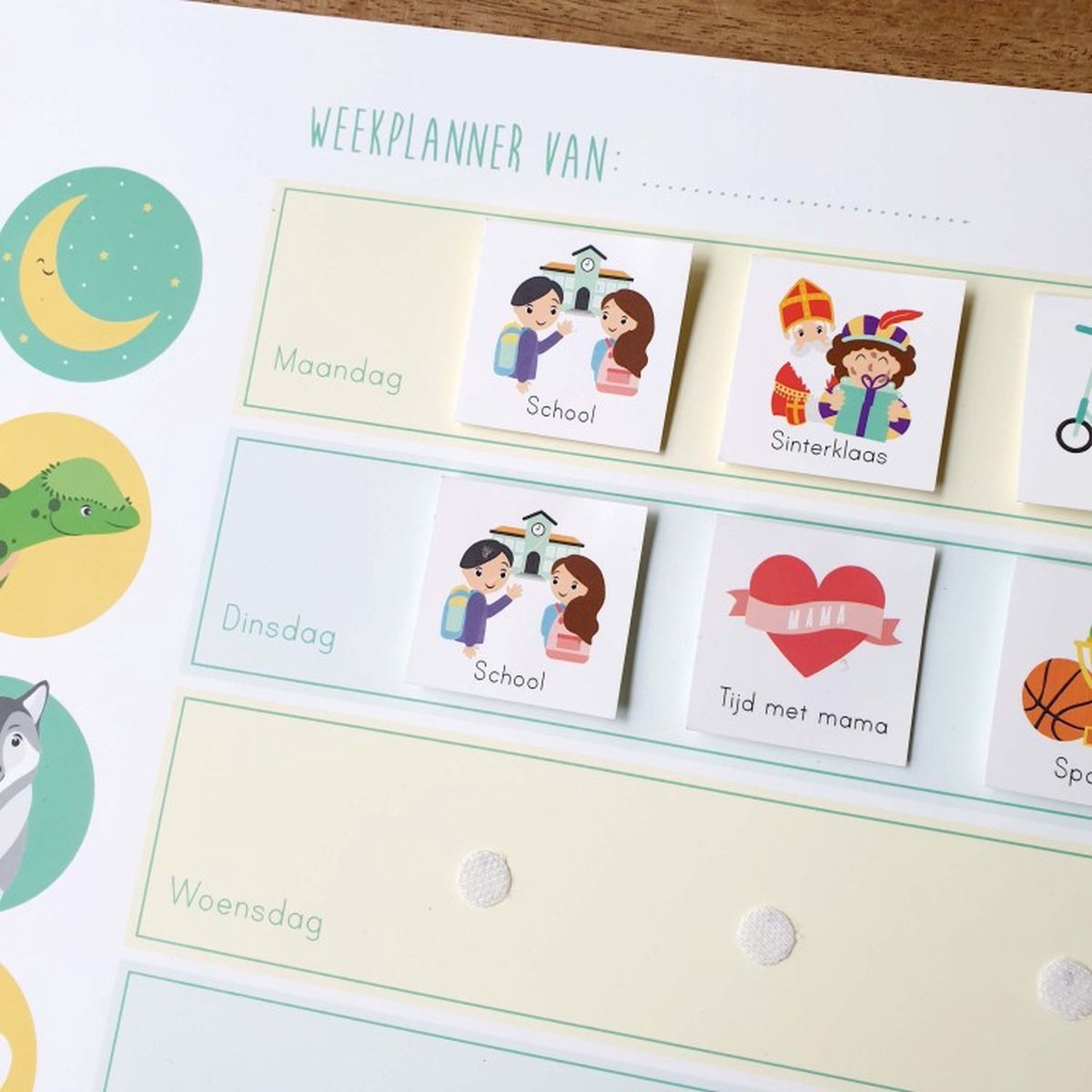 Weekplanner A4 formaat pakket kinderen - Planbord voor Kinderen ...