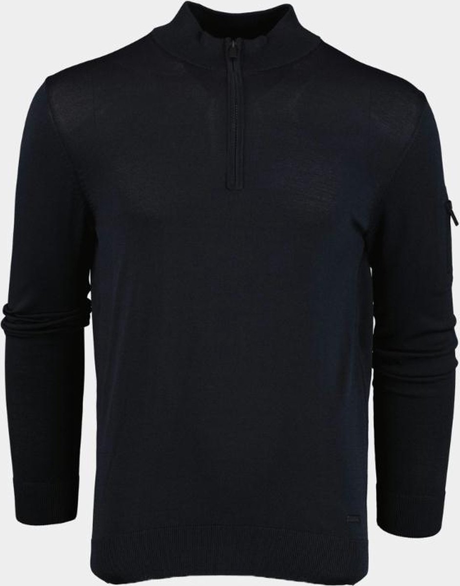 Born With Appetite Pullover Blauw Race Half Zip Pullover Stretc ...