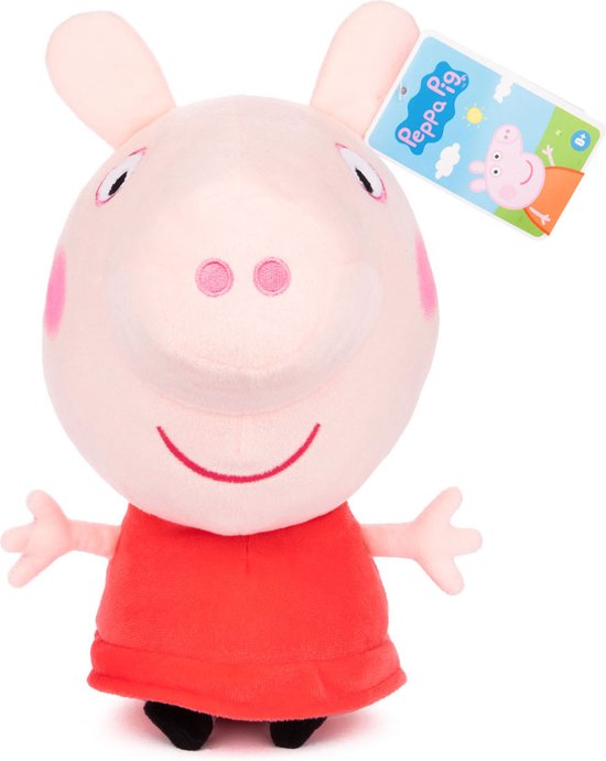 peppa pig little bodz knuffel- peppa | bol.com