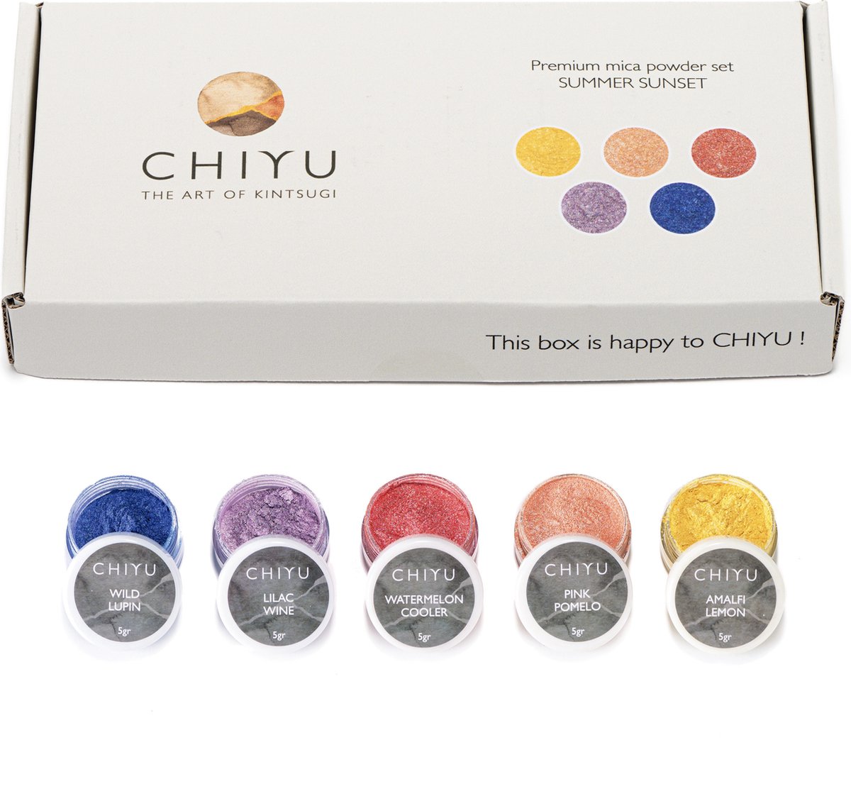 CHIYU Mica poeder set - Epoxy pigment - Zeep - Kaarsen - Kintsugi ...
