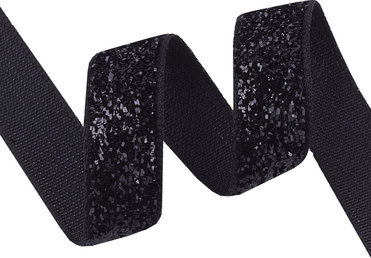 Fluweel lint 10mm (1cm) | Fluweel Band | Velvet Lint | Glitter Zwart ...