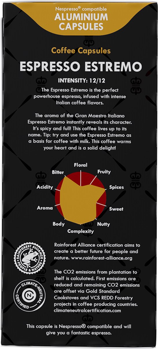 Gran Maestro Italiano - Koffiecups - Nespresso Compatibel Proefpakket - Espresso,... | bol.com