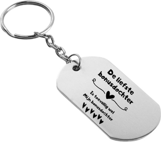 Akyol - de liefste bonusdochter is toevallig mijn bonus dochter sleutelhanger -... | bol.com