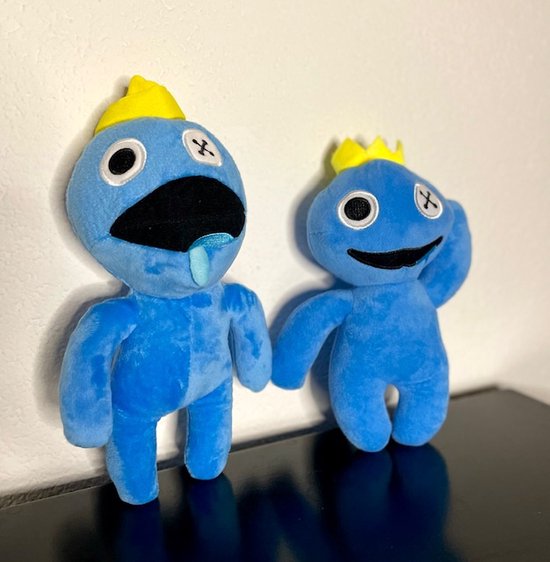 Blauw / Blue Rainbow Friends Roblox + 5 Gratis Rainbowfriends Stickers ...