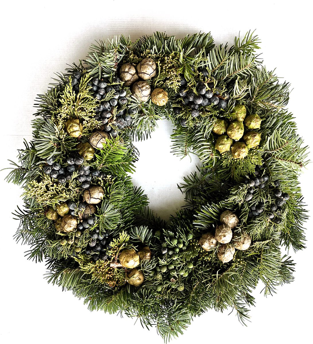 Handgemaakte krans - levend materiaal - decoratietrend najaar ...