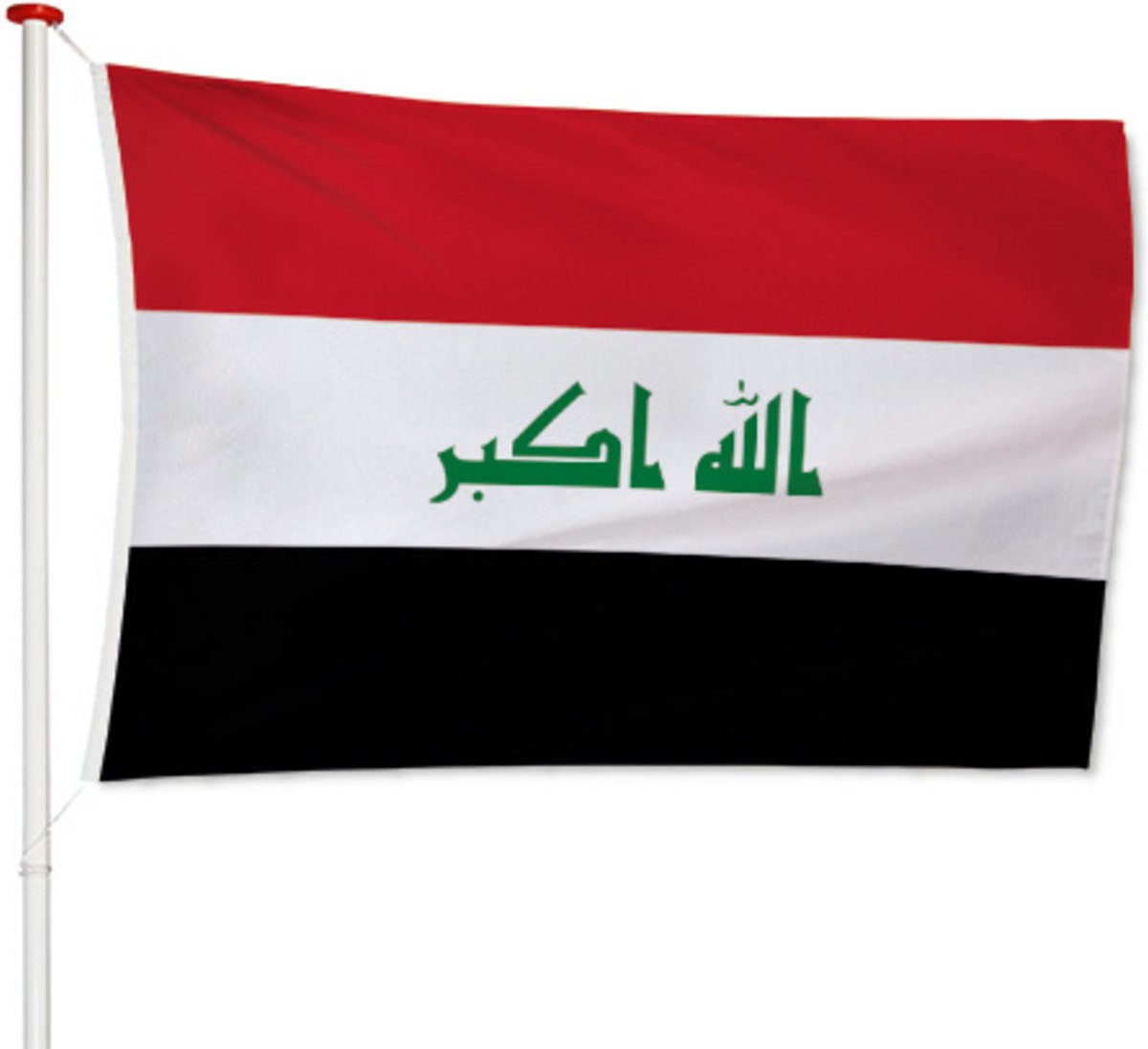 Iraakse Vlag Irak 100x150cm - Kwaliteitsvlag - Geschikt voor buiten ...