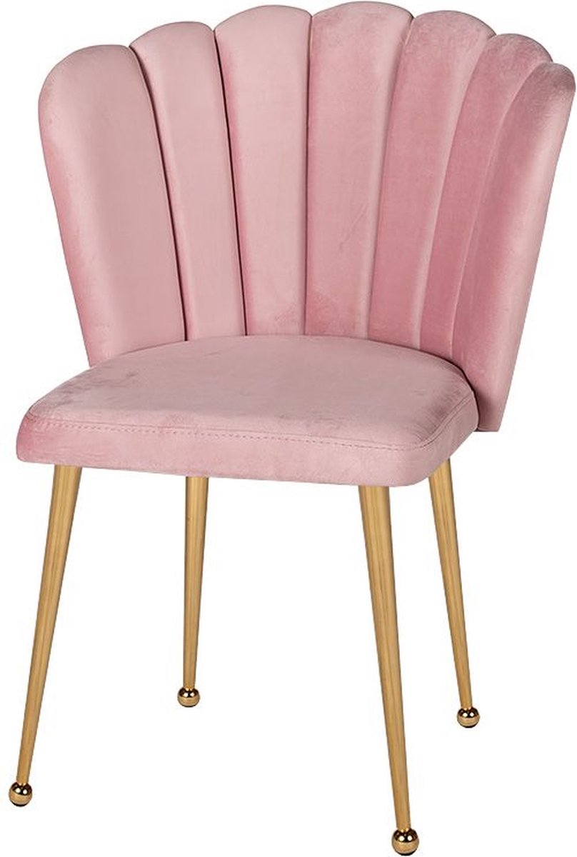 Lily side dining chair roze schelp design | bol.com