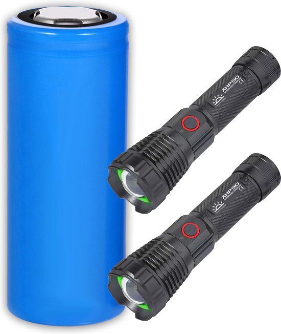 Oplaadbare Batterij 26650 voor TomorrowNow® zaklamp XHP90/LEP20 | bol