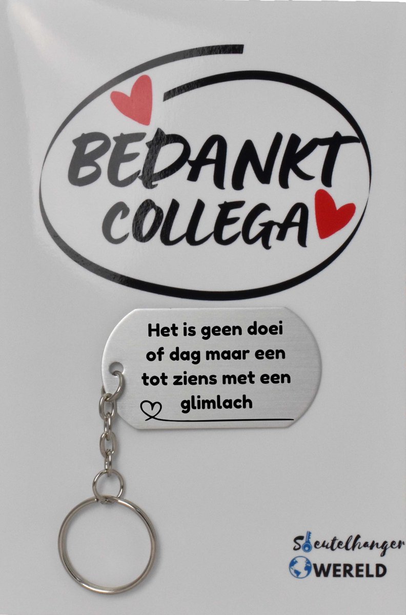 Het is geen doei of dag maar een tot ziens met een glimlach ...