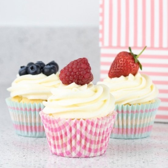 Cupcake vormpjes, 32 Stuks, Blauw - Tala | bol