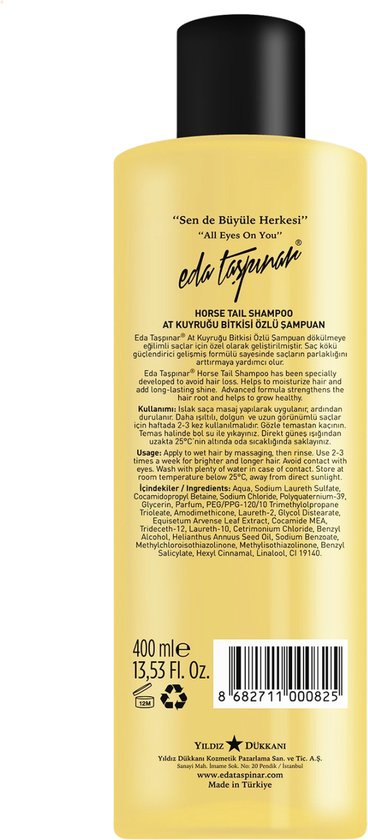 Eda Taspinar® Horsetail Herb Shampoo - Paardestaart Kruidenshampoo ...