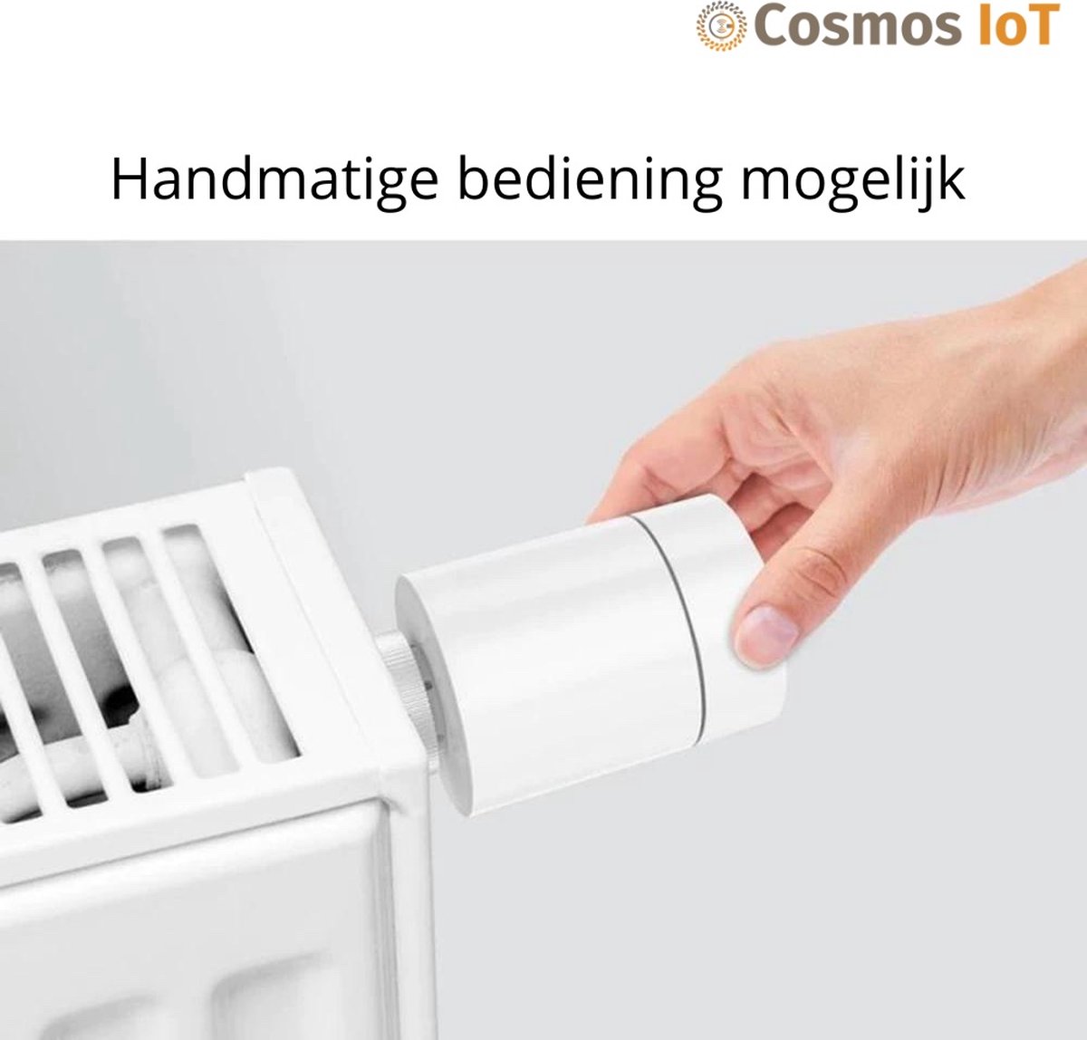 Cosmos IoT Slimme radiatorknop ZIGBEE/TUYA (Aansluiting M30 ...
