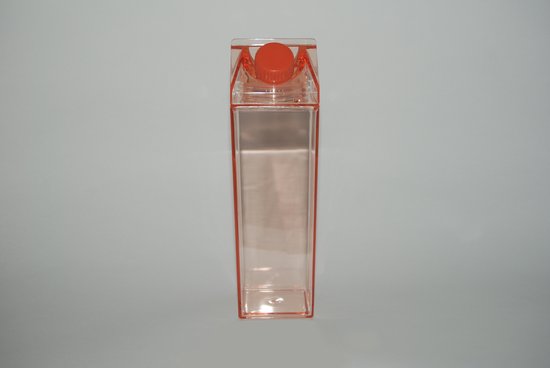 Melkfles - Oranje - Drinkfles - Waterfles - Melkpak - Plastic - Fles ...