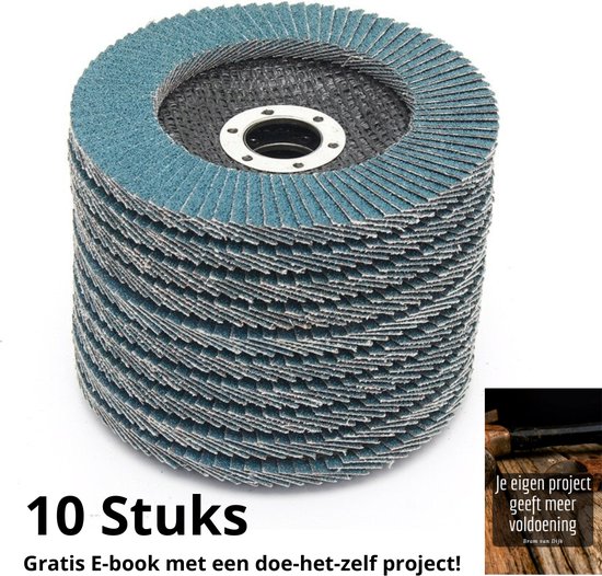 Lamellenschijf 125mm – Slijpschijf – 60 Grit – Slijpschijf 125mm – Met ...