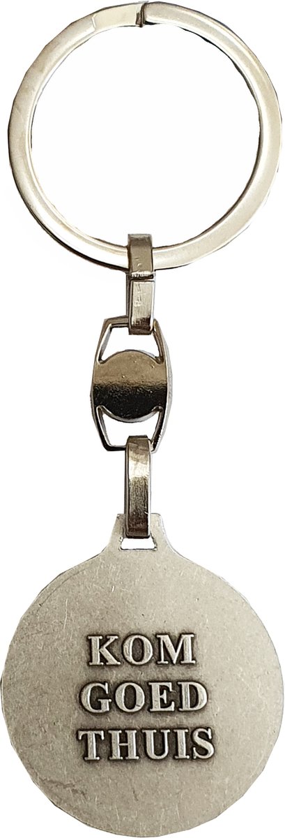 Christoffel sleutelhanger roodpaars Kom goed thuis | bol.com