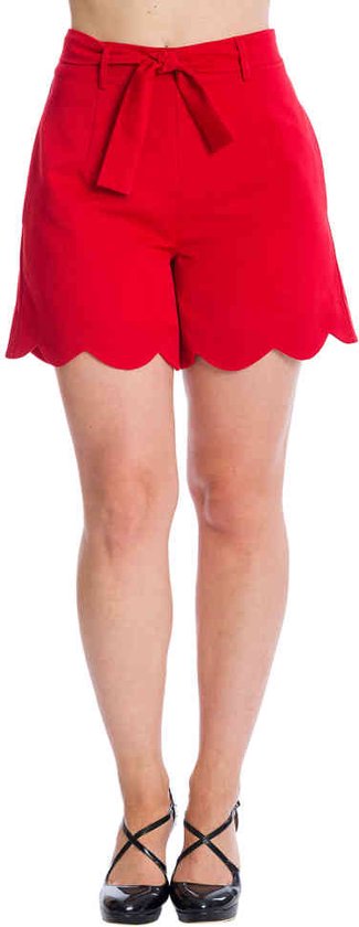 Banned - AHOY SCALLOP Korte broek - S - Rood | bol