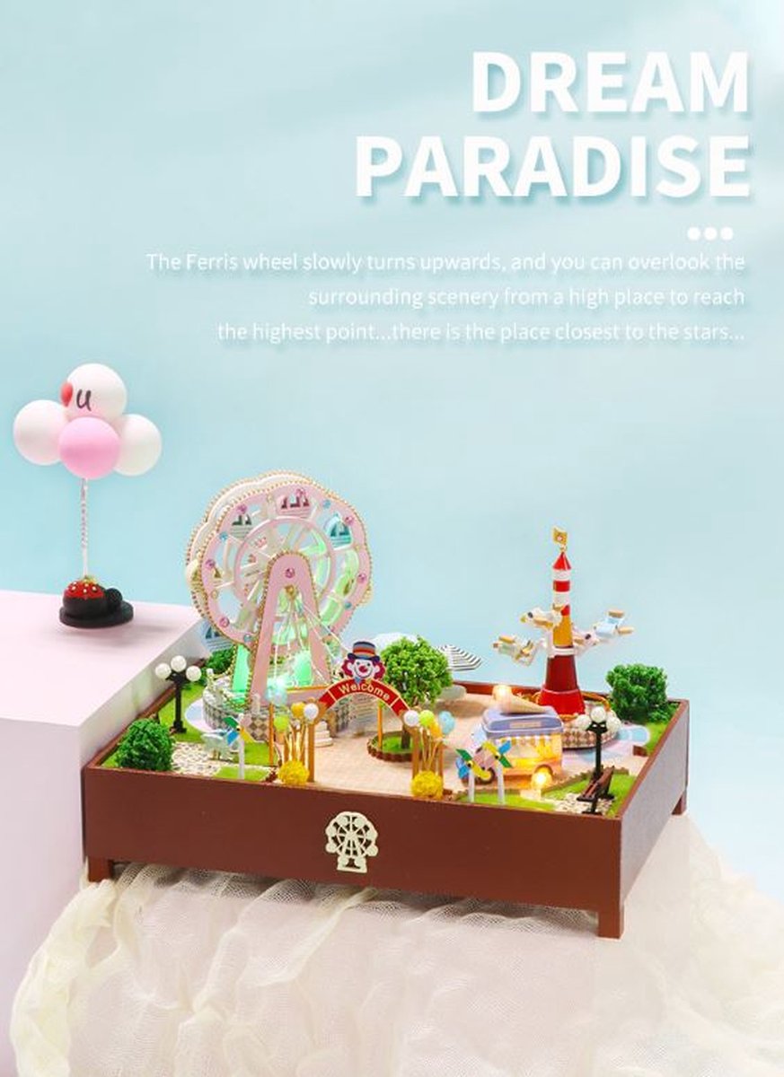 Hongda - Dream Paradise S2131 - DIY House Miniatuur Bouwpakket ...
