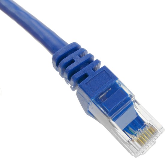 BeMatik - 0,25 m blauwe Cat.6a UTP Ethernet-netwerkkabel | bol