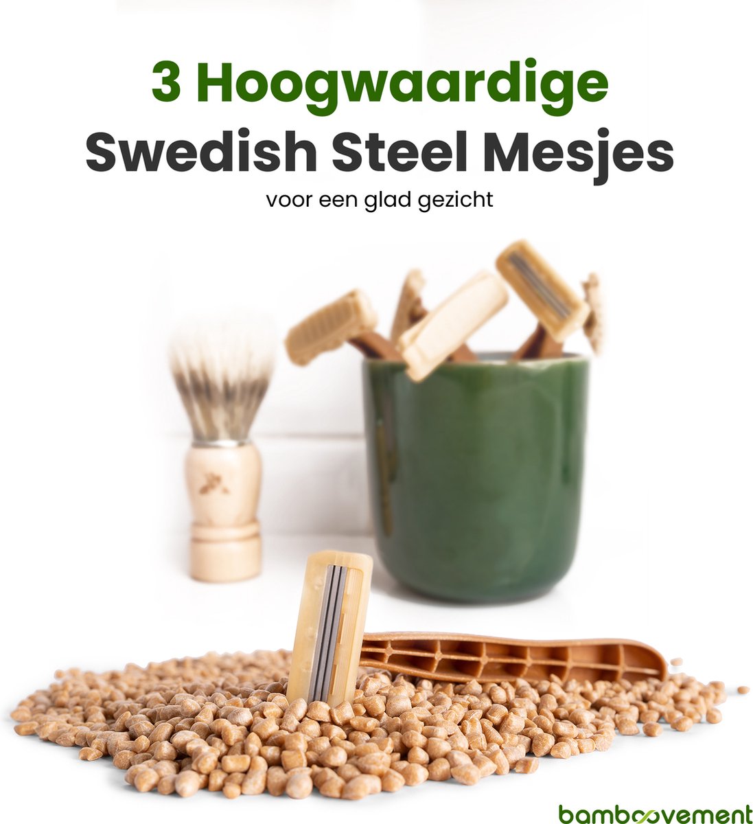 Bamboovement wegwerp scheermesjes (25st) - 3 mesjes - mannen - vrouwen ...