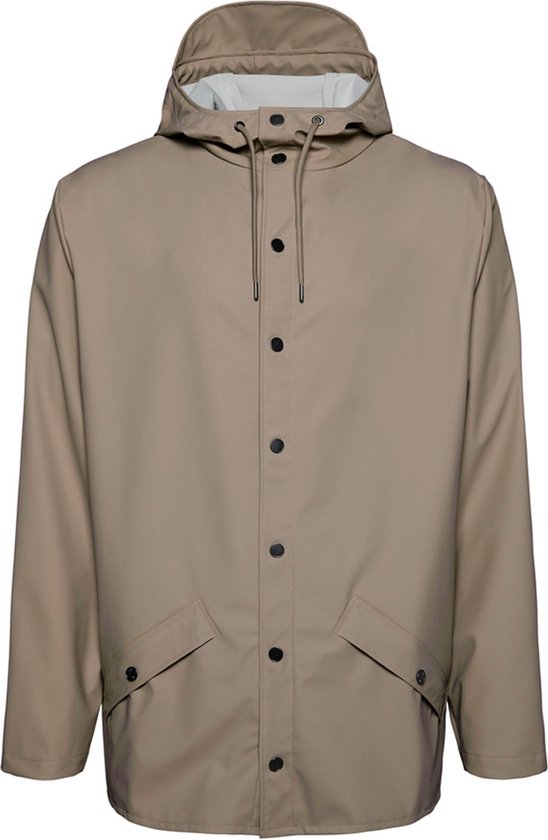 Rains- Regenjas - Jacket- Unisex- Taupe- XL | bol.com