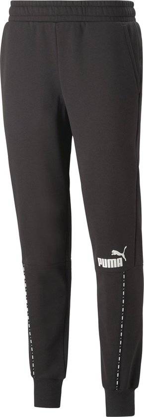 PUMA Ess Block X Tape Sweatpants Fl Cl Heren Sportbroek - Maat M | bol.com